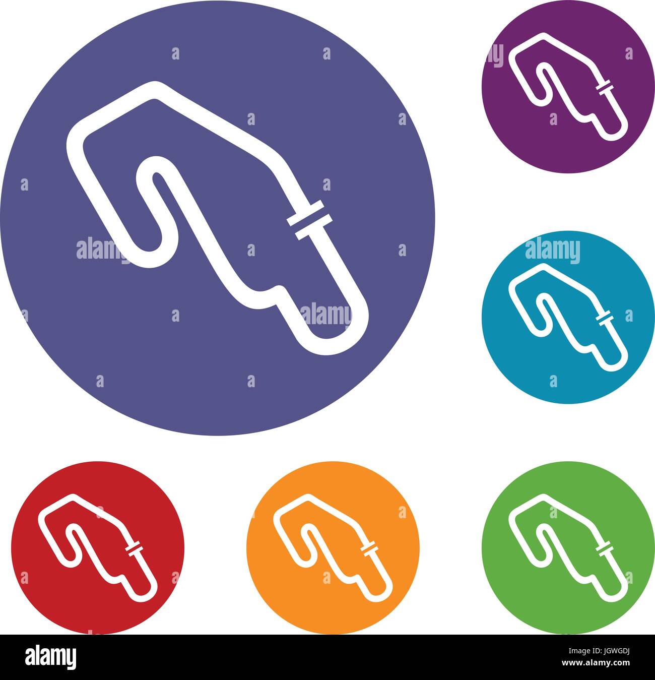 Race circuit icons set Stock Vector Image & Art - Alamy