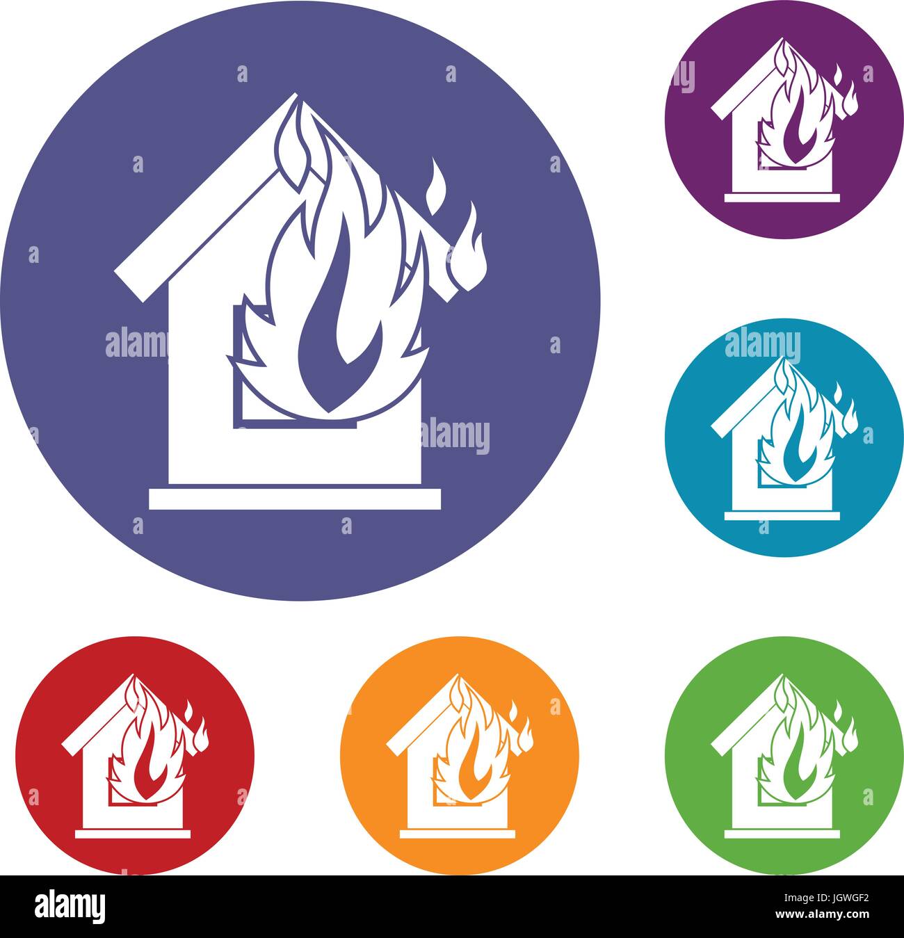 Preventing fire icons set Stock Vector Image & Art - Alamy