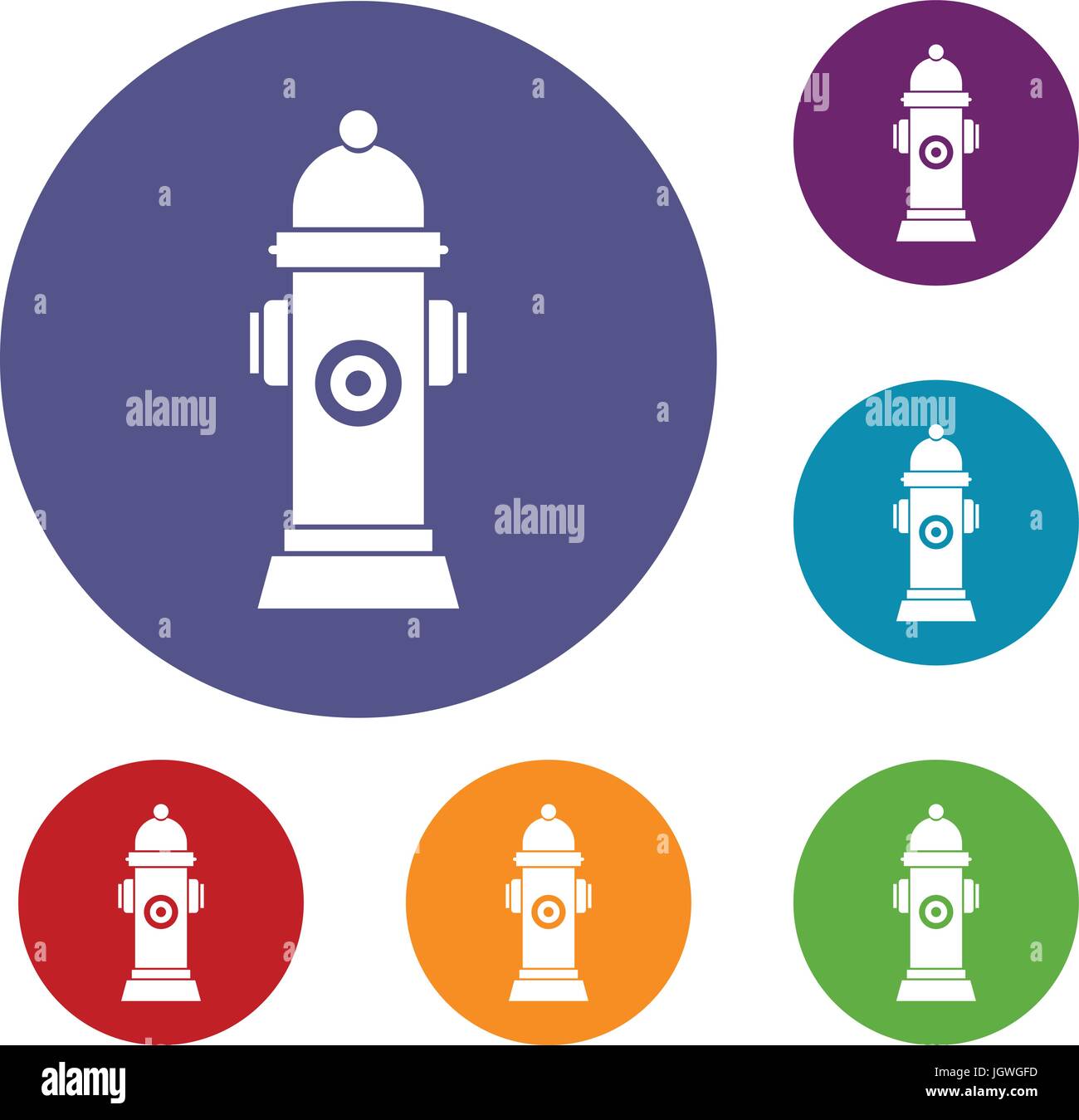 Hydrant icons set Stock Vector Image & Art - Alamy