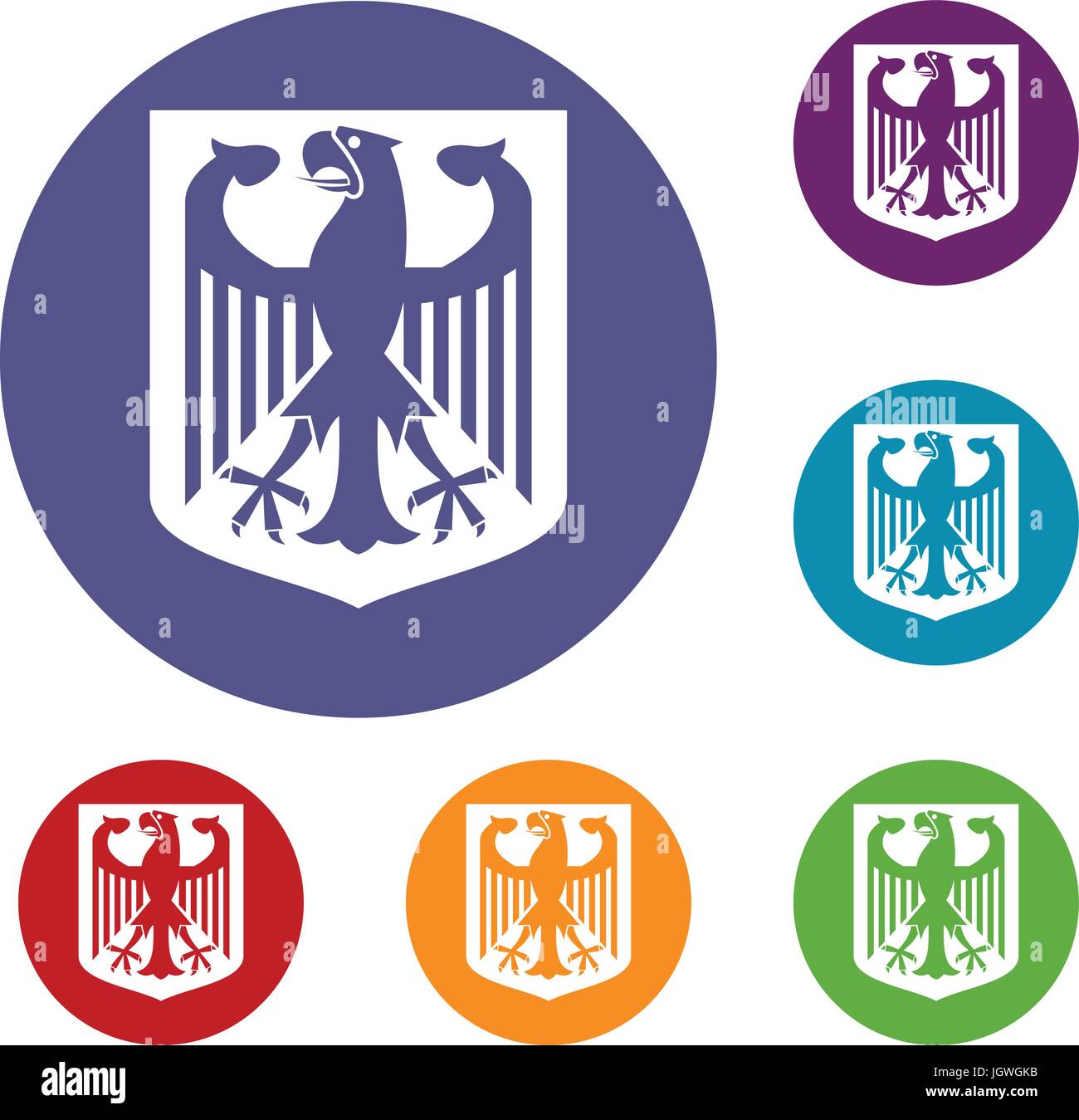 Coat of Arms of Germany icons set Stock Vector Image & Art - Alamy