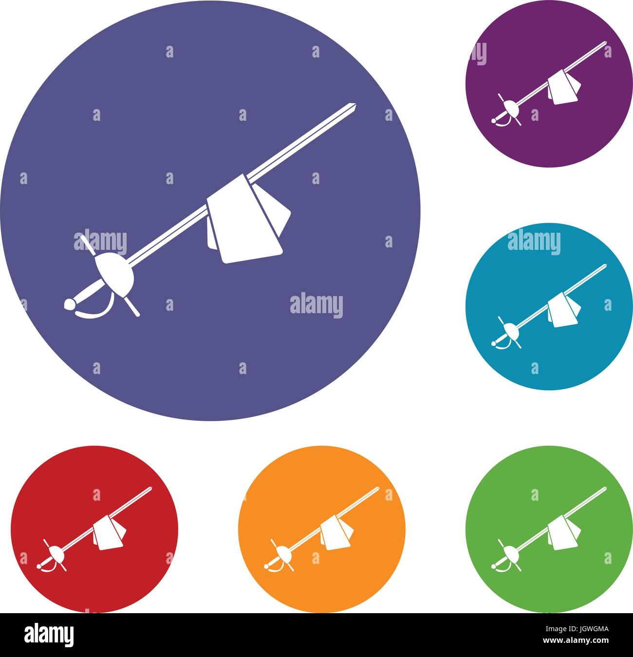 Saber icons set Stock Vector Image & Art - Alamy