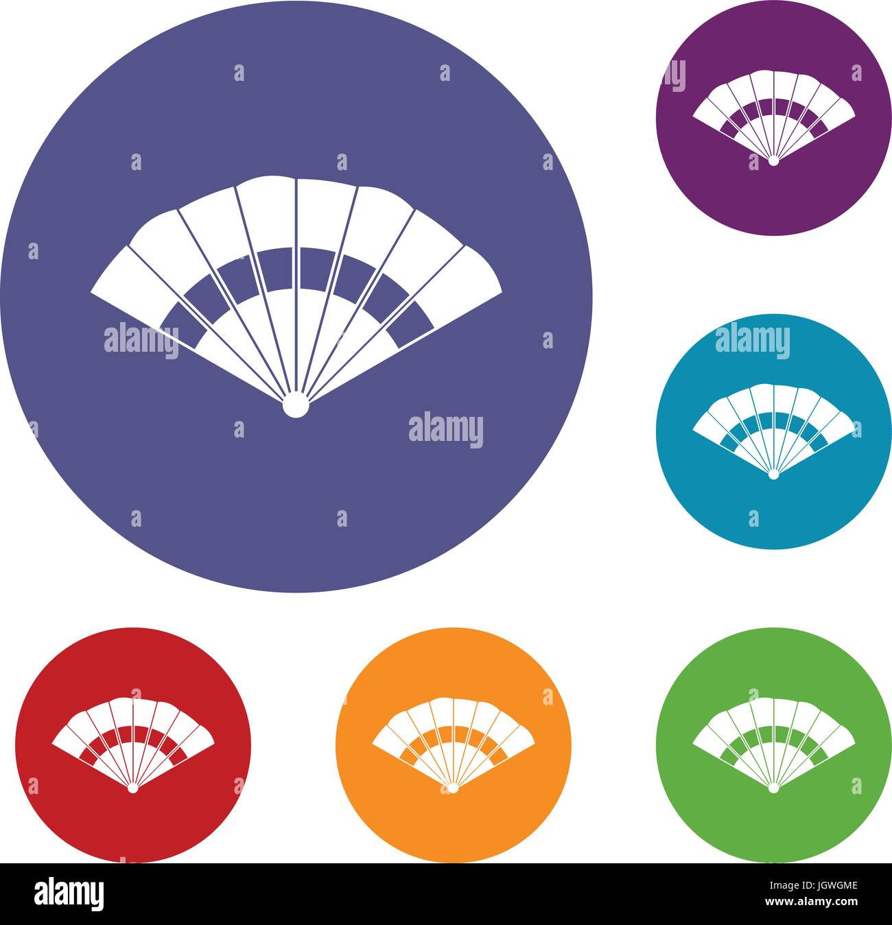 Fan icons set Stock Vector Image & Art - Alamy