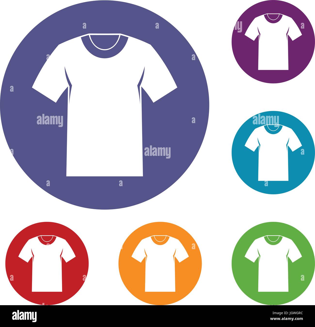 Tshirt icons set Stock Vector Image & Art - Alamy
