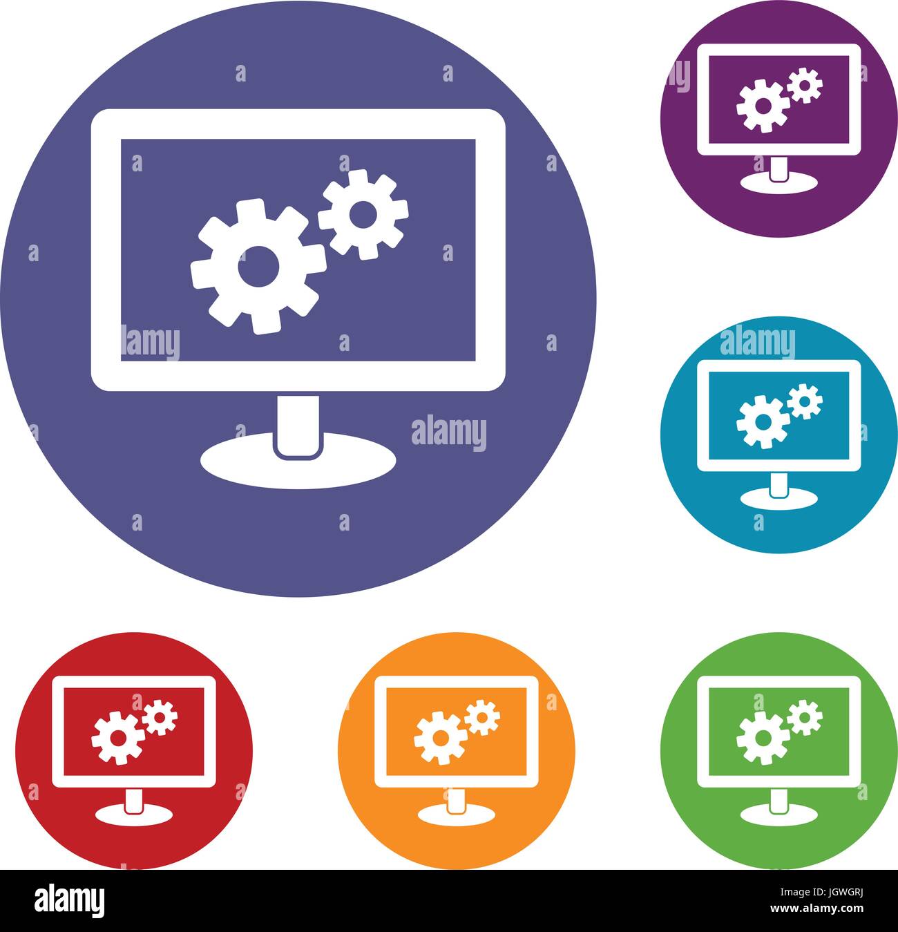 Monitor parameters Stock Vector Images - Alamy