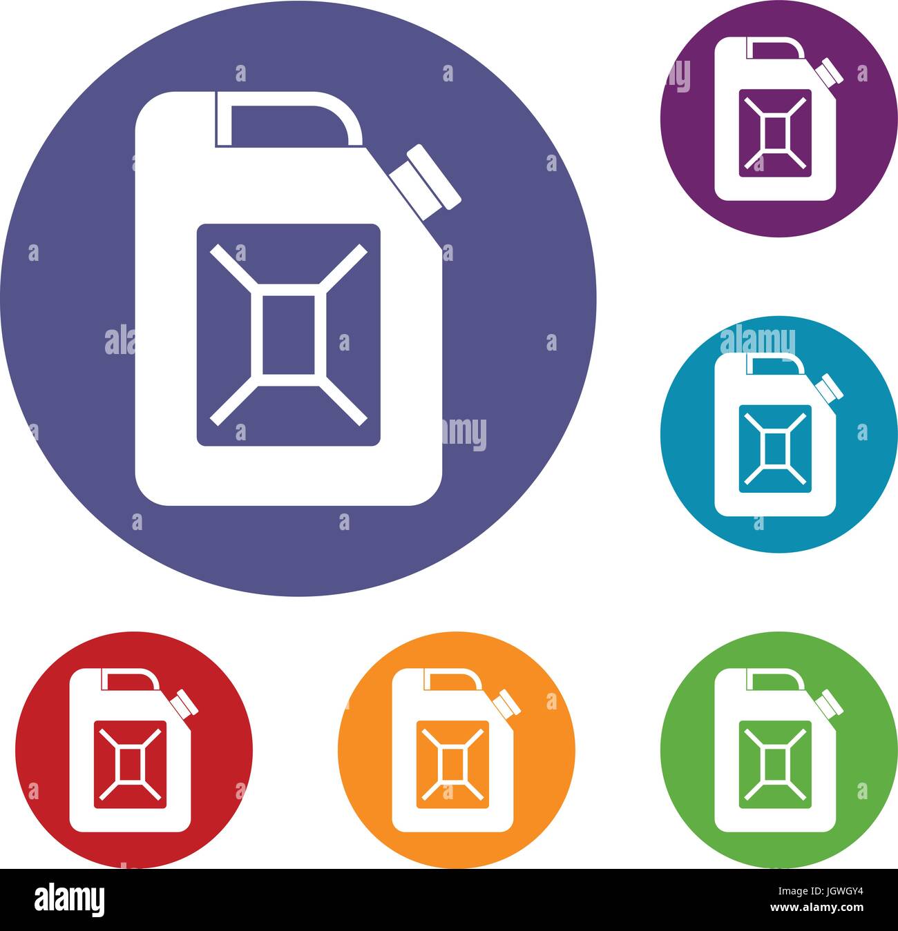 Jerrycan icons set Stock Vector Image & Art - Alamy