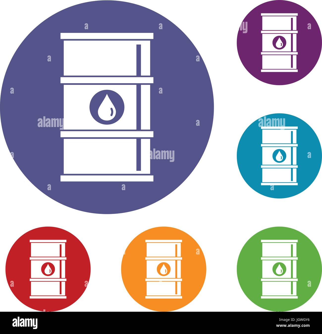 Green and yellow oil drum Stock Vector Images - Alamy