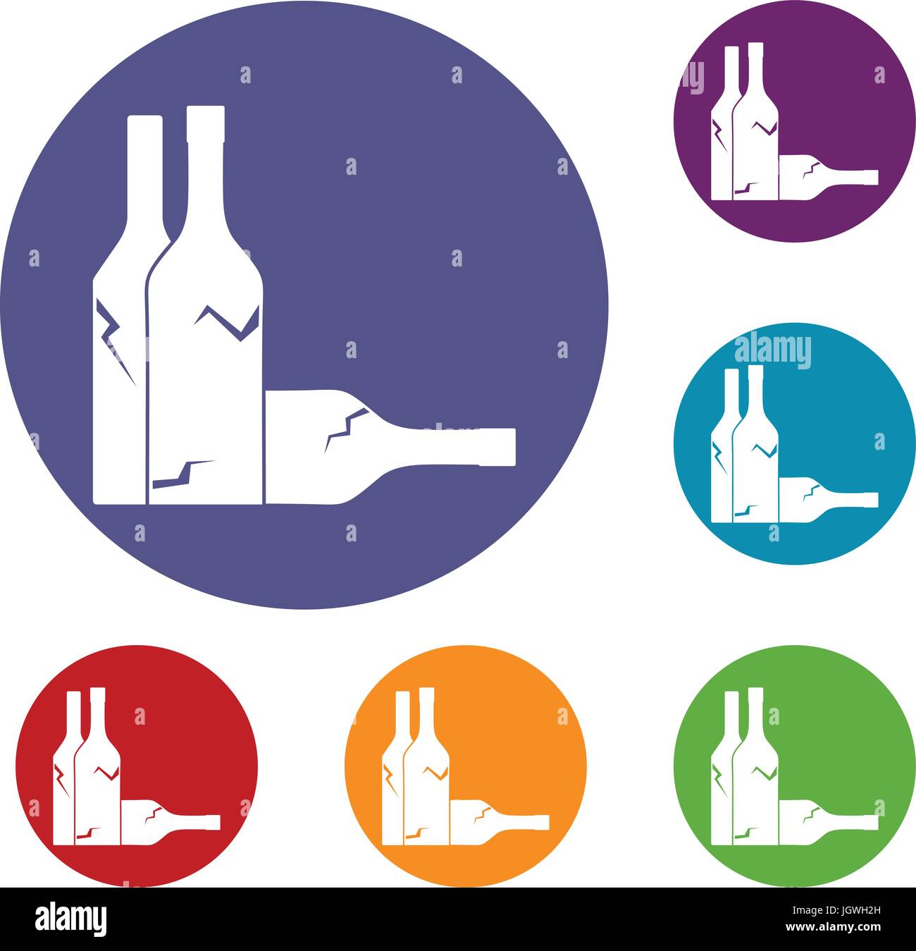 Bottles icons set Stock Vector Image & Art - Alamy