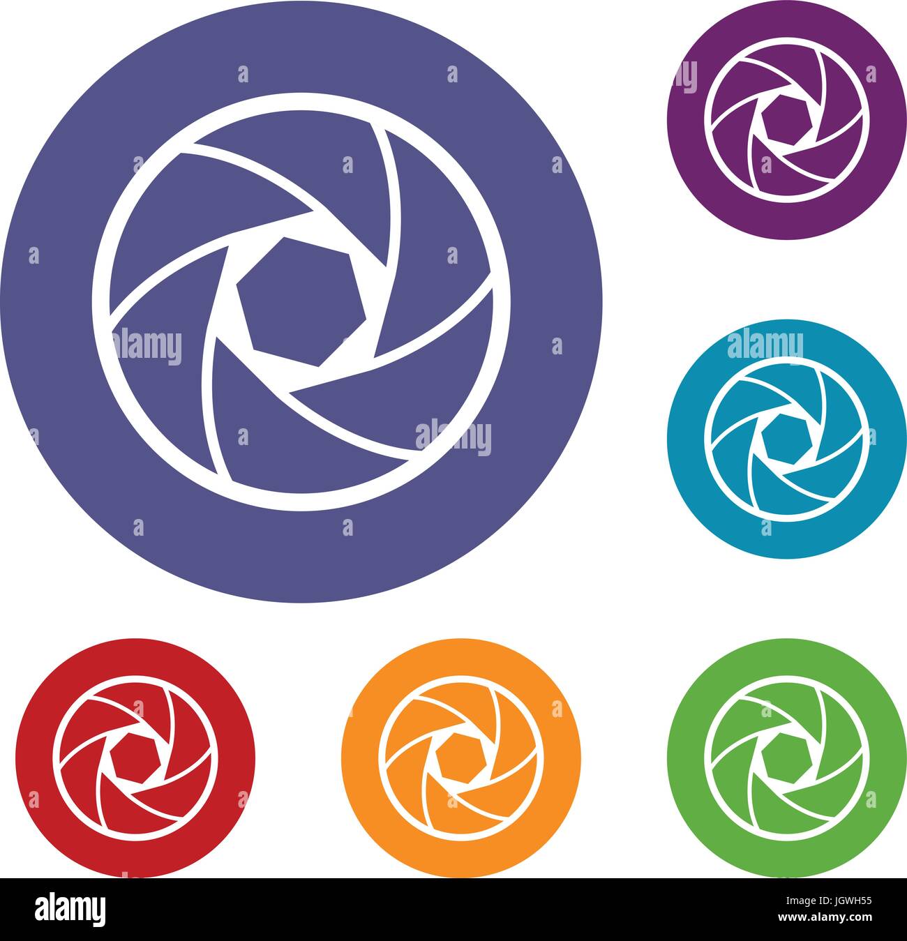 Professional objective icons set Stock Vector Image & Art - Alamy