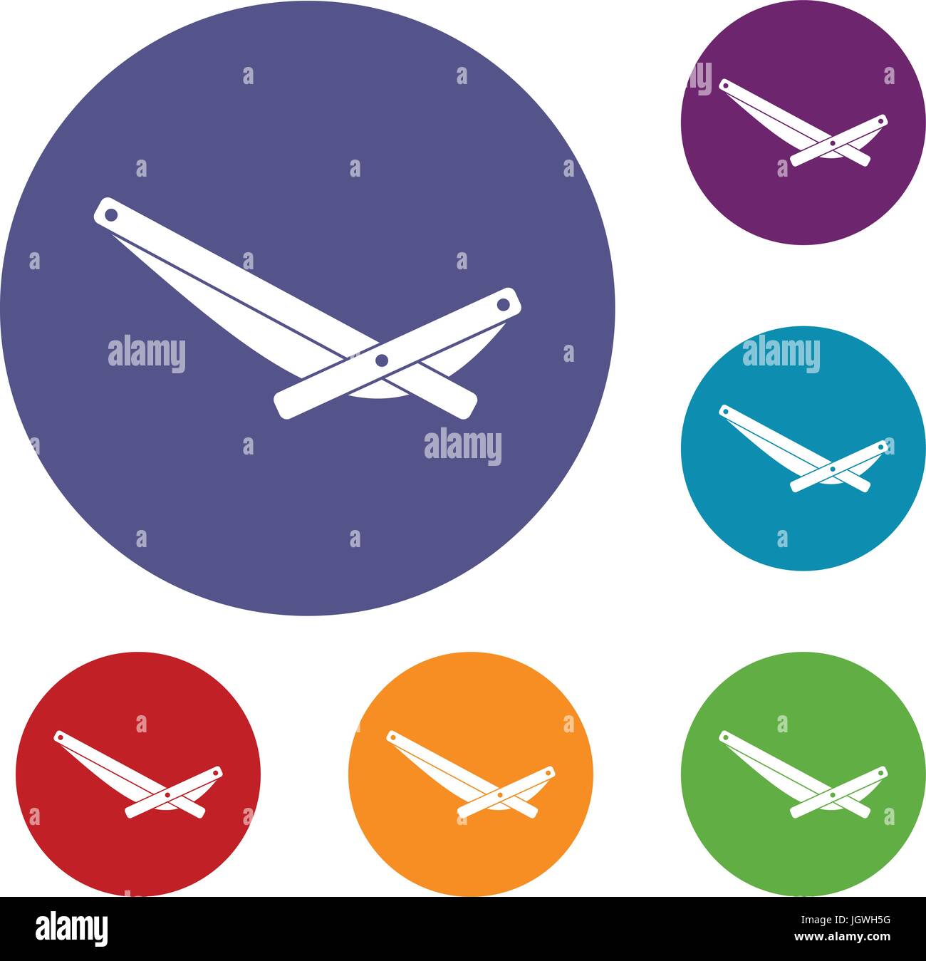 Recliner icons set Stock Vector Image & Art - Alamy