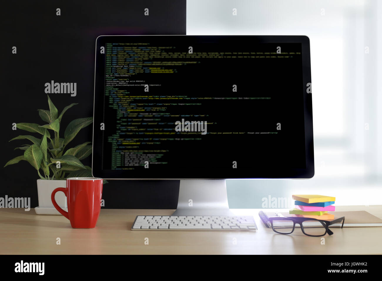 Developer Team Working Laptop Computer Mobile Application Softwareand Web Design Online ...