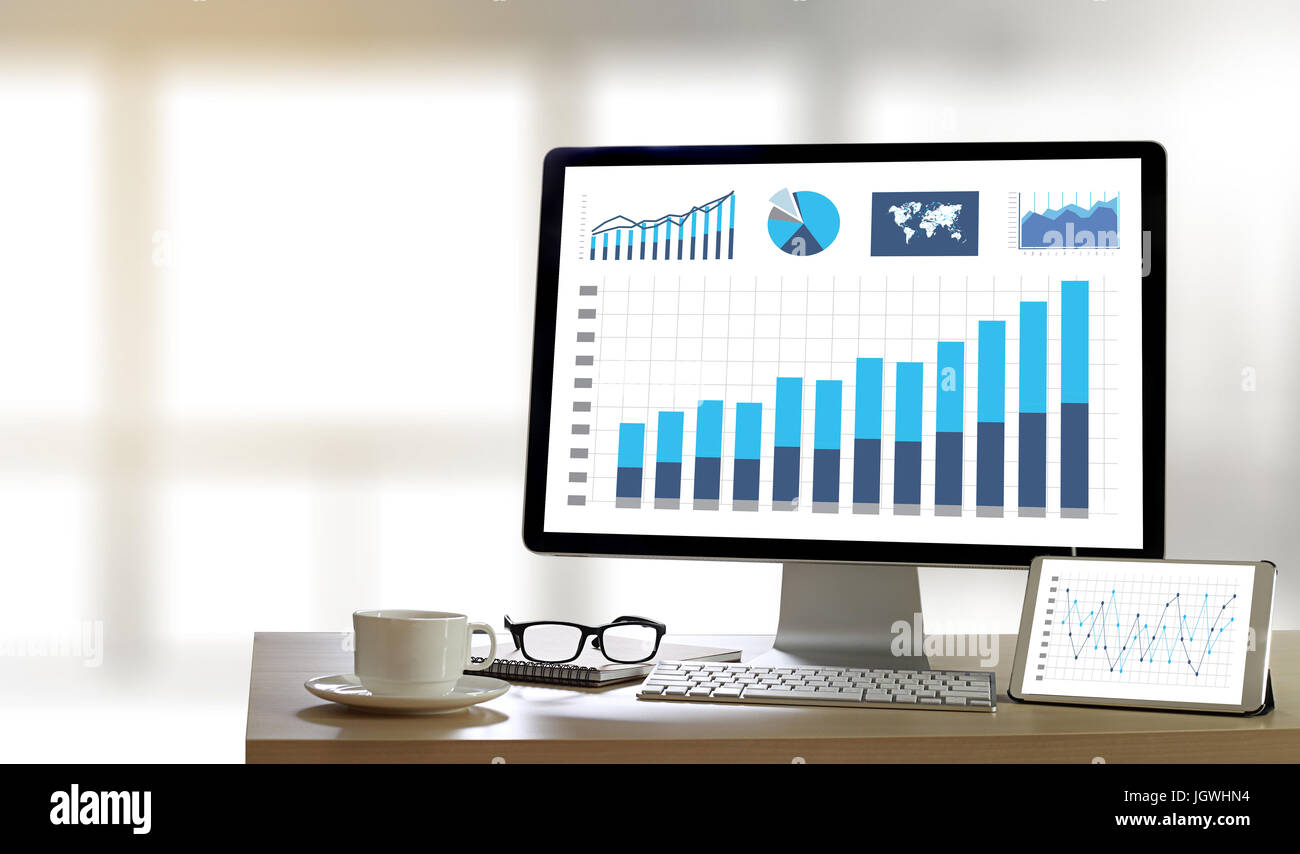 Business Information Technology people work hard Data Analytics ...