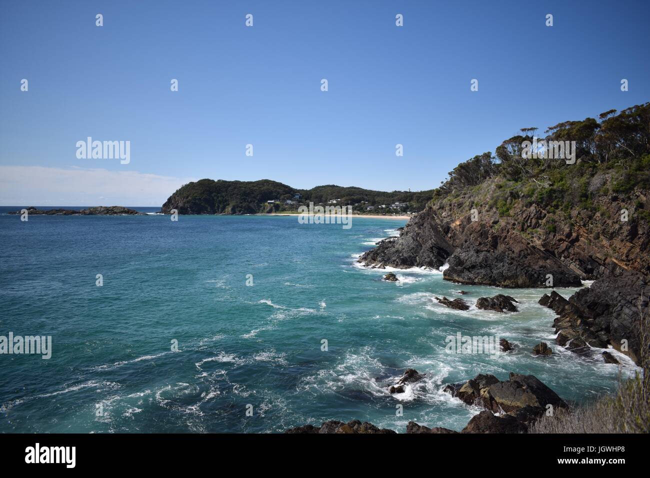 Seal Rocks Beach Stock Photo - Alamy