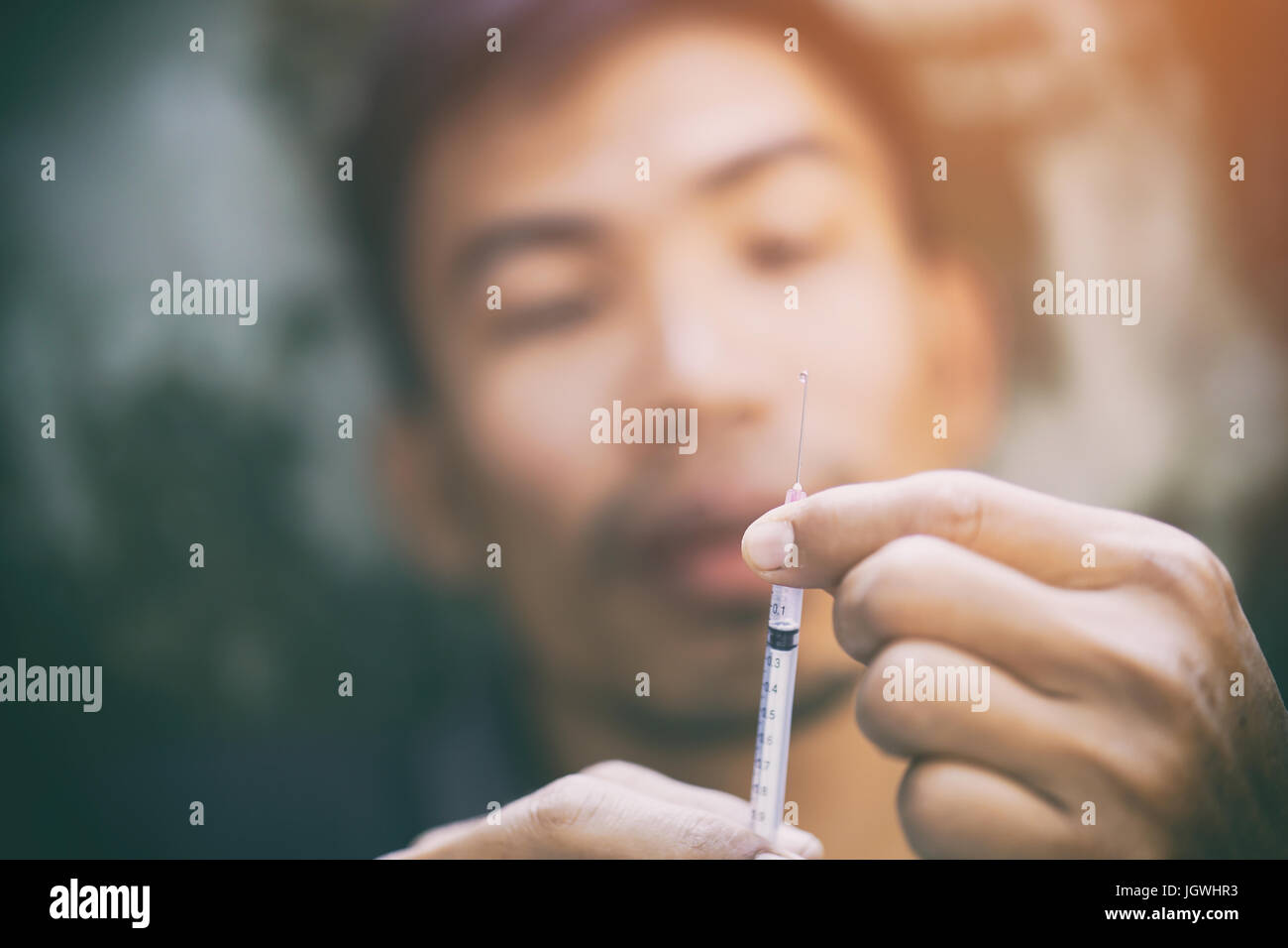 Heroin needle in addict narcotic hi-res stock photography and images ...