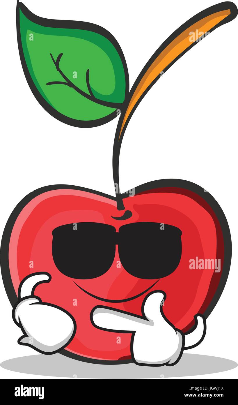 Super cool cherry character cartoon style Stock Vector Image & Art - Alamy