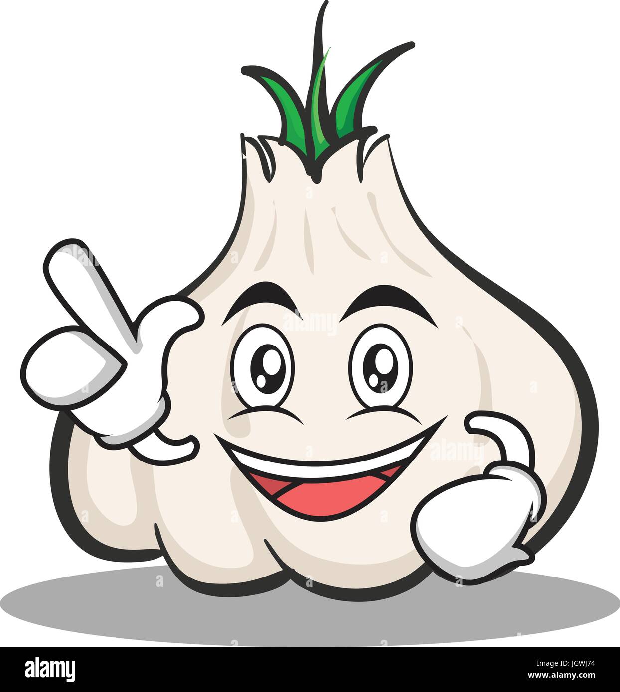 Have an idea garlic cartoon character Stock Vector Image & Art - Alamy