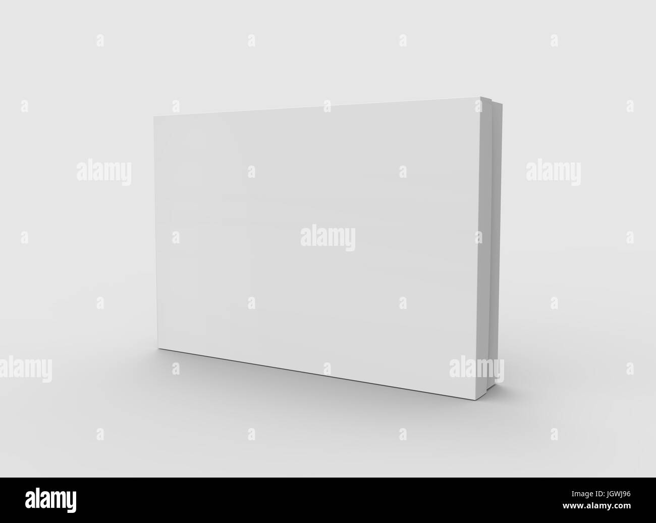 standing flat blank box for design in 3d rendering Stock Photo - Alamy