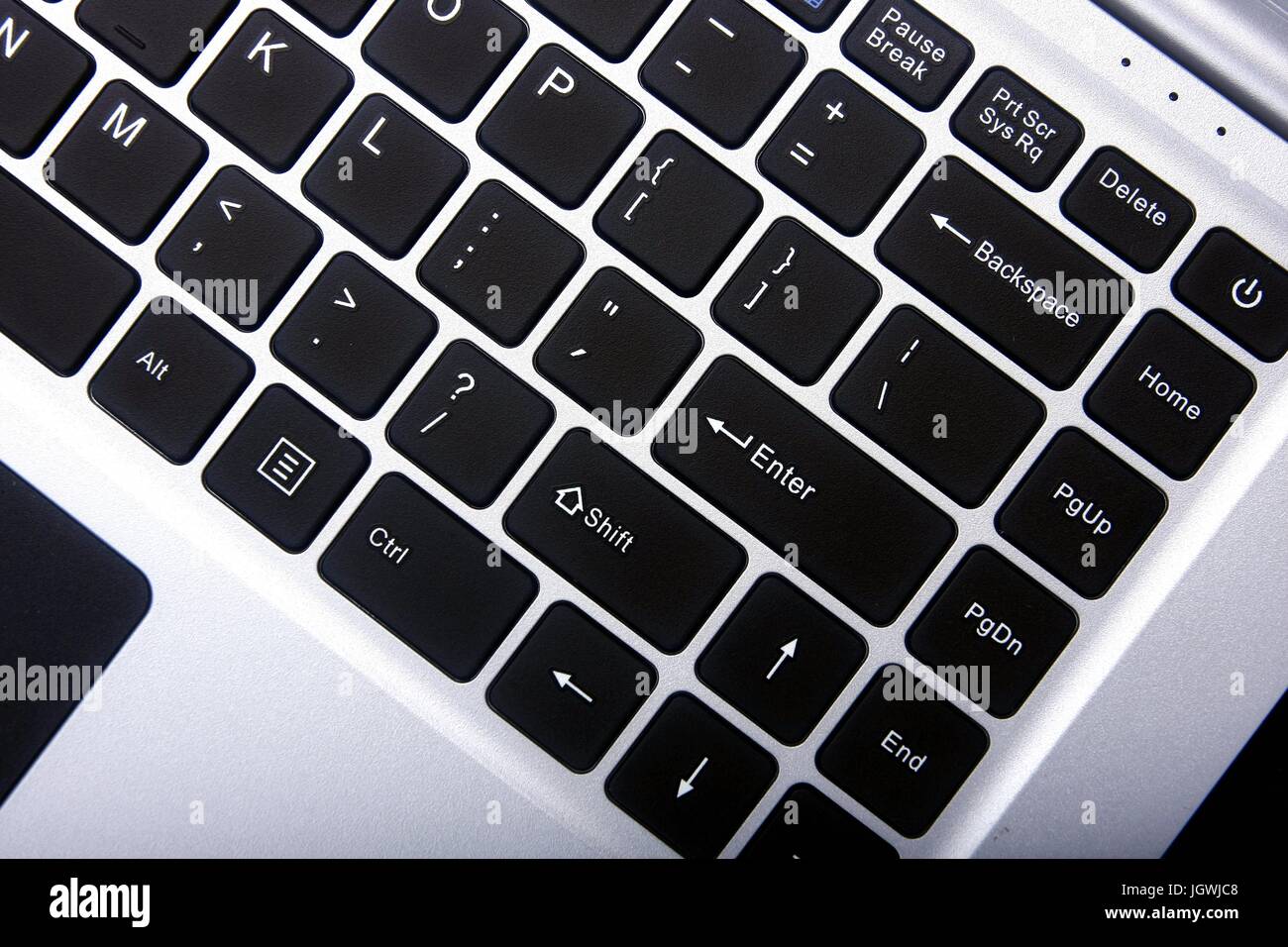 Photo of a keyboard of a laptop computer Stock Photo - Alamy