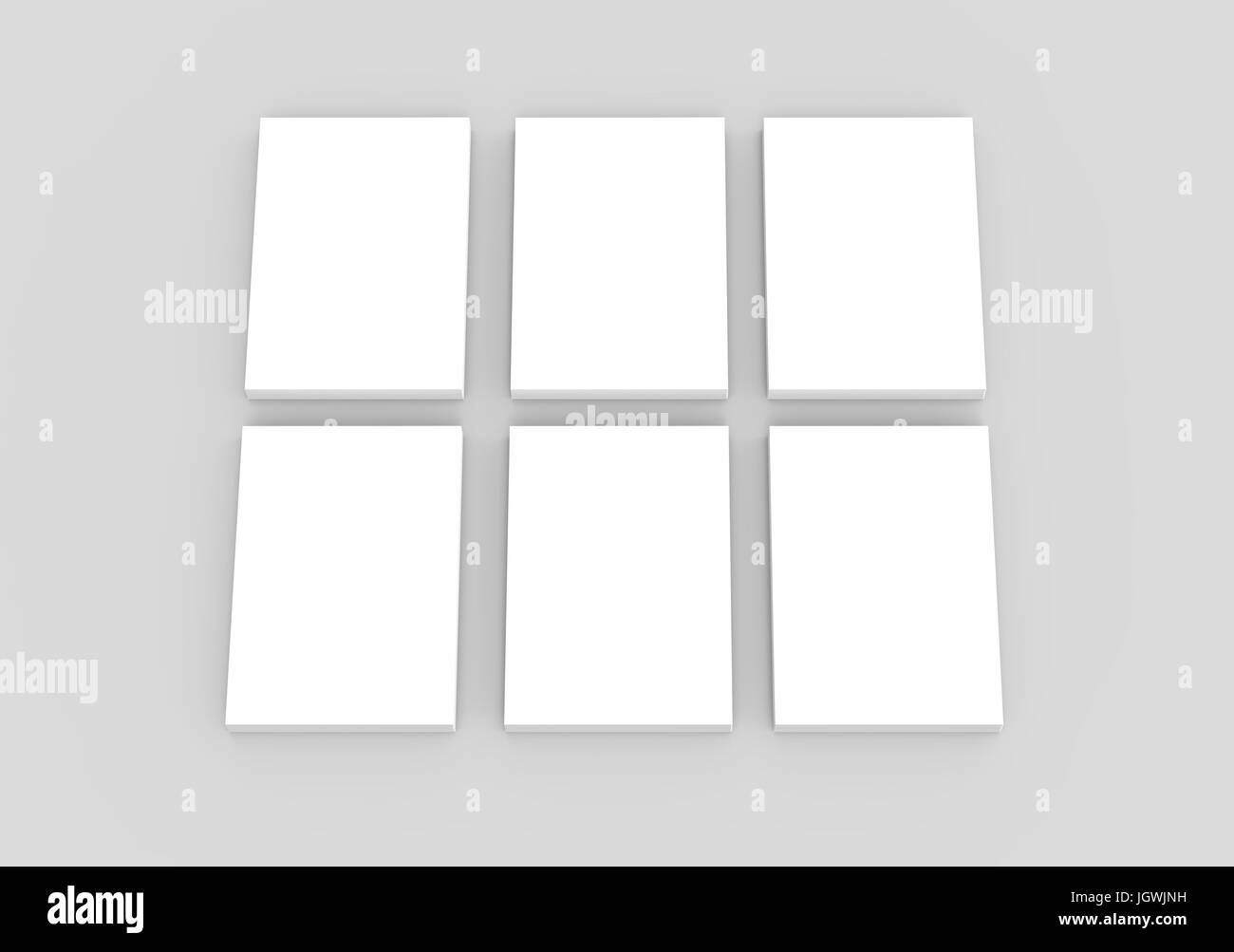 Blank books template, mockup for design uses in 3d rendering, top view ...