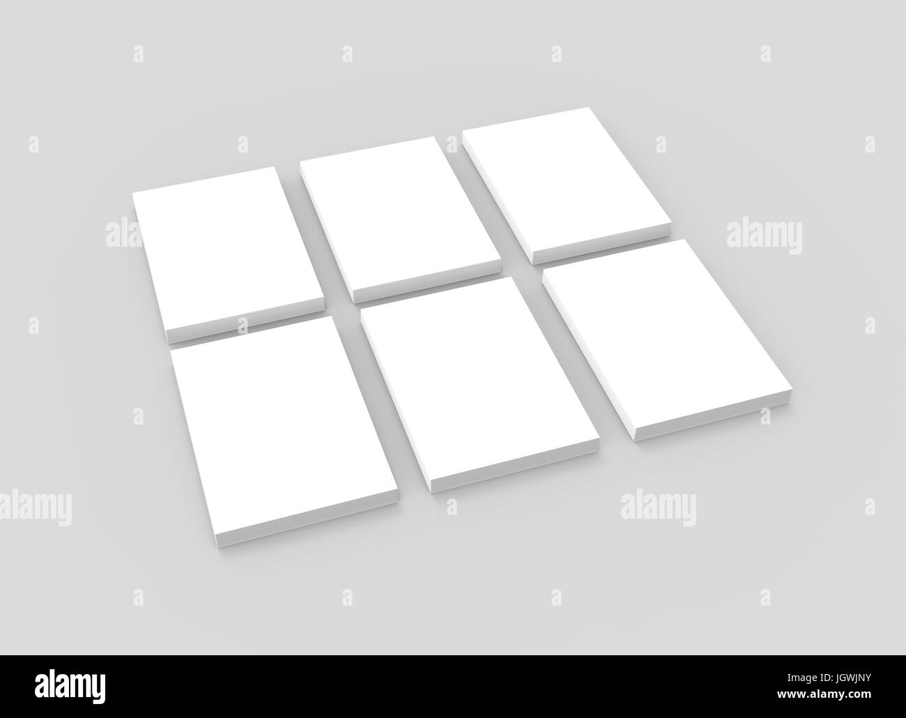 Blank books template, mockup for design uses in 3d rendering, elevated ...