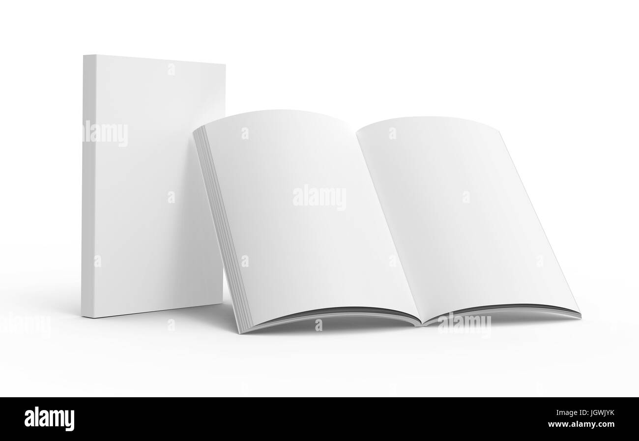 Blank Open Book Cover