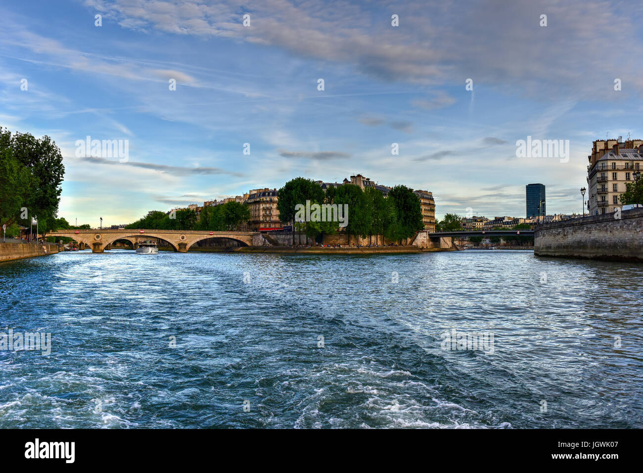 Bridge Louis-Philippe in the evening in Paris, France Stock Photo - Alamy