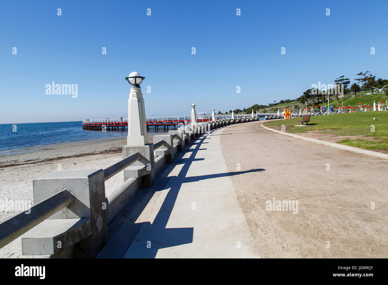Eastern Beach - Corio Bay Stock Photo - Alamy
