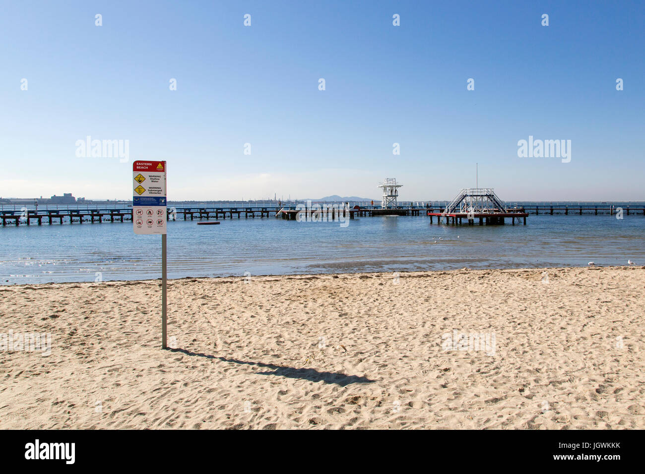 Eastern Beach Swimming Enclosure - Geelong Stock Photo - Alamy