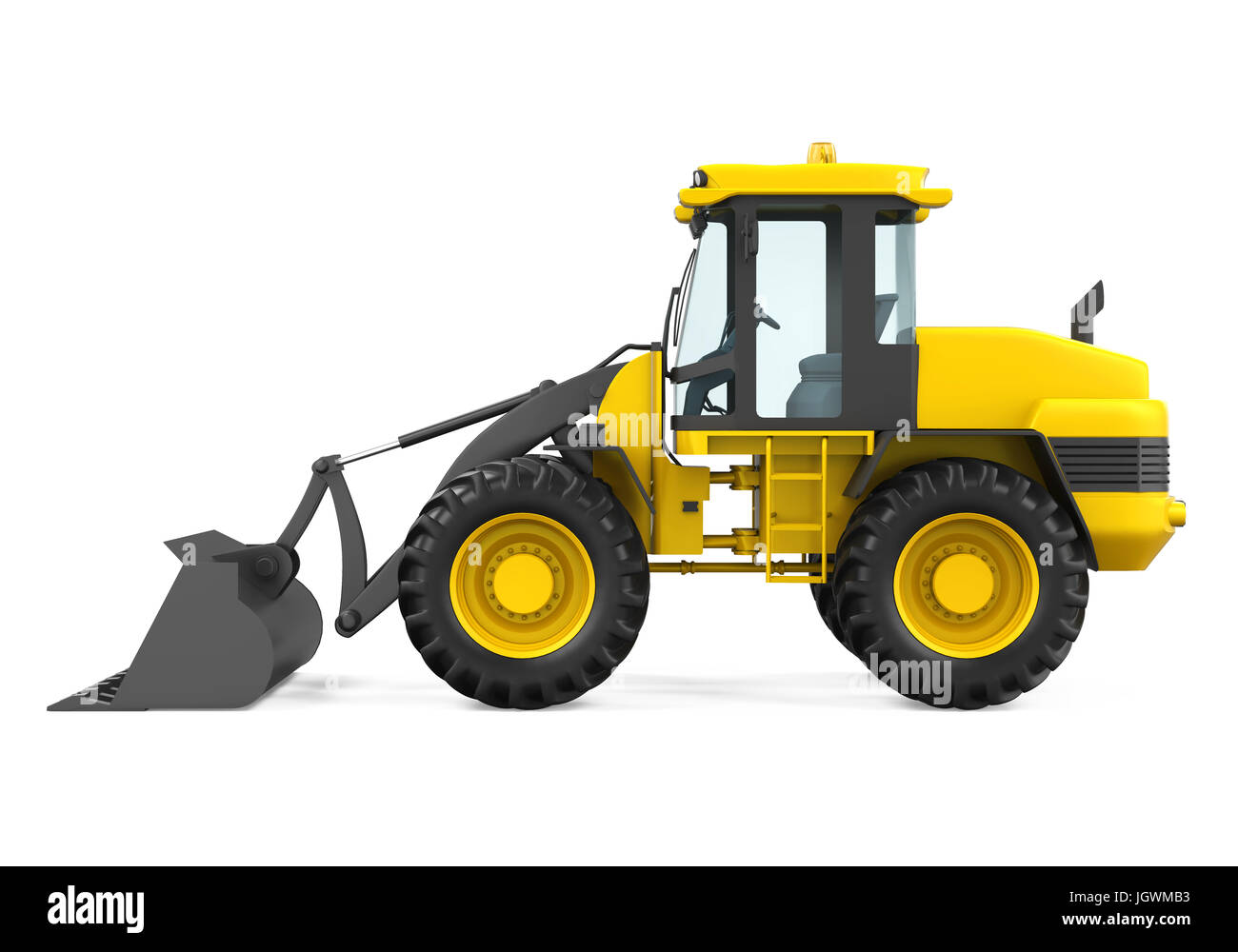 Wheel Loader Bulldozer Isolated Stock Photo - Alamy