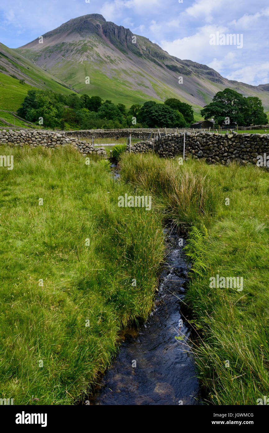 Great Gable from Wasdale Head, Lake District, England, UK Stock Photo ...