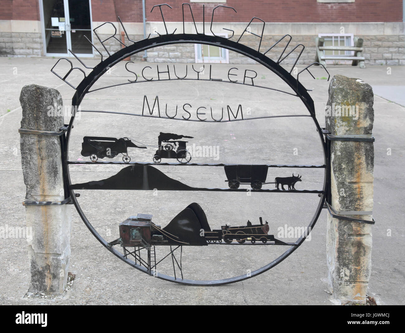the schuyler museum in Burlingame kansas Stock Photo - Alamy