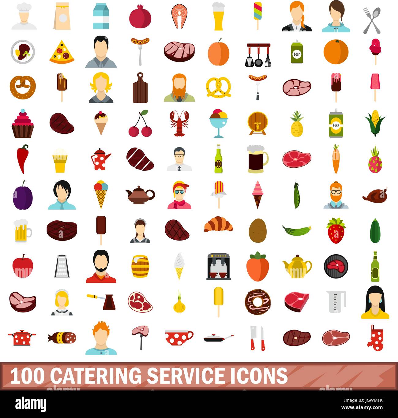 Woman frying bacon Stock Vector Images - Alamy