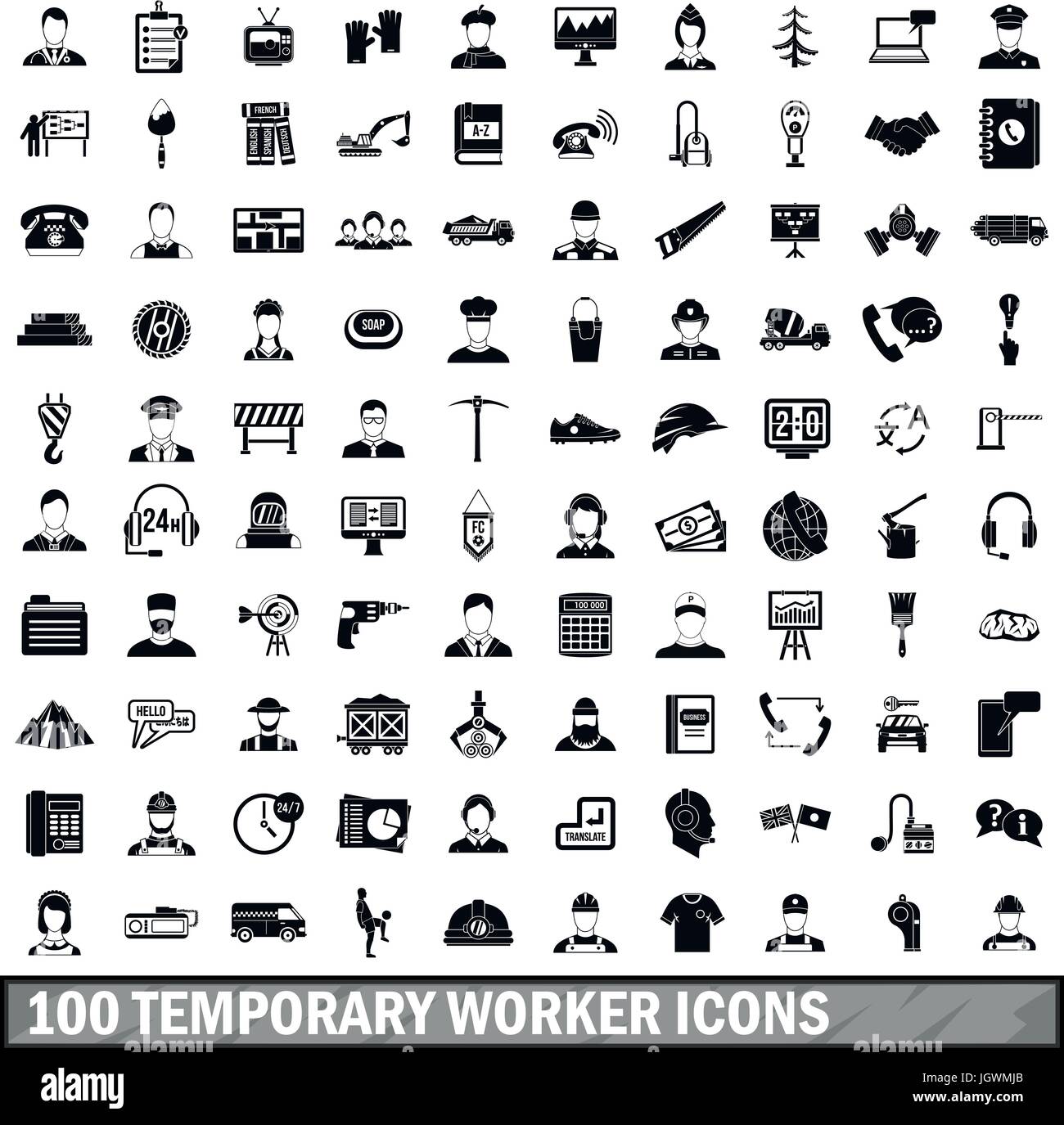 Temporary worker Stock Vector Images - Alamy