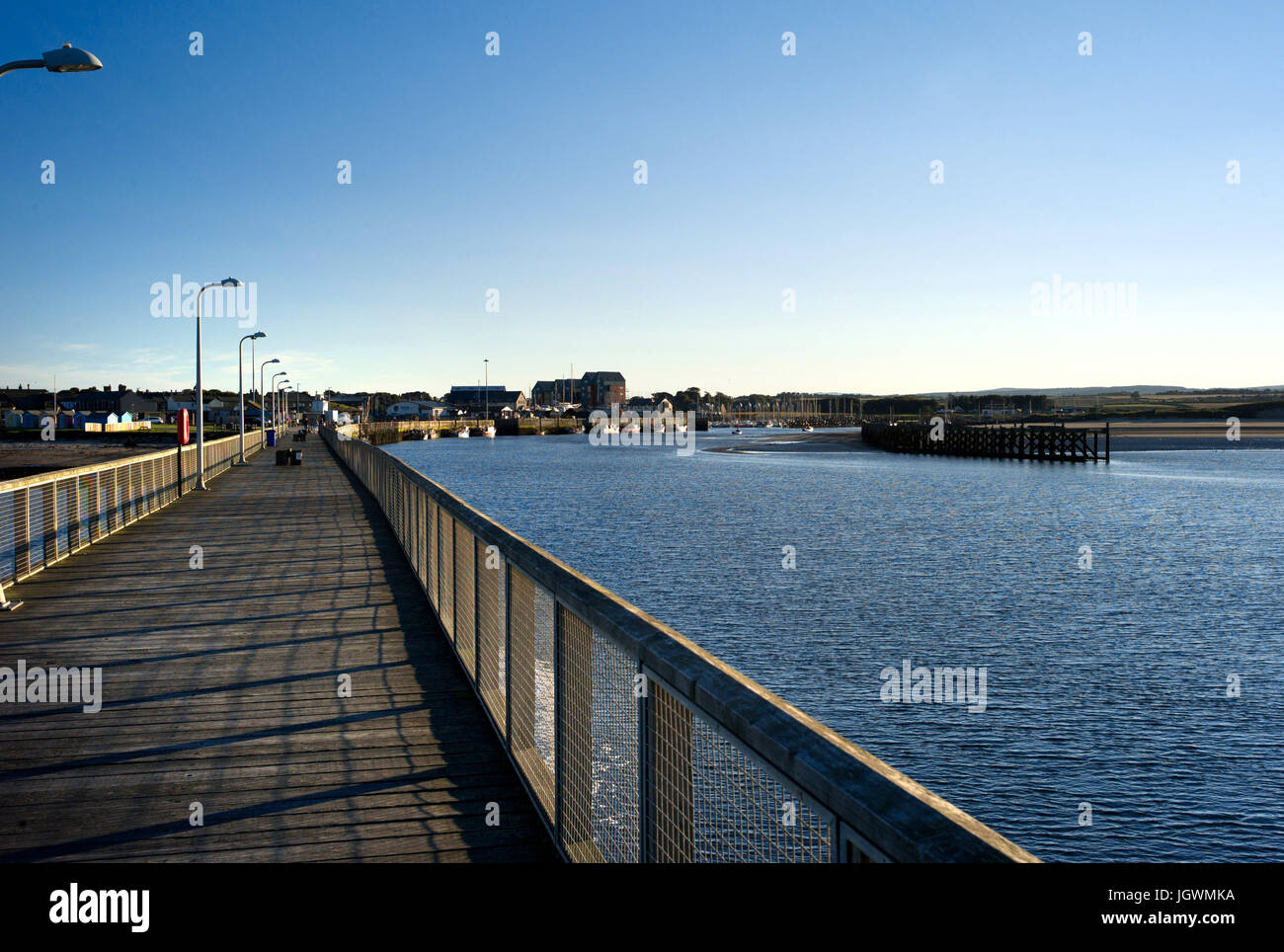 Amble harbour in Northumberland Stock Photo - Alamy