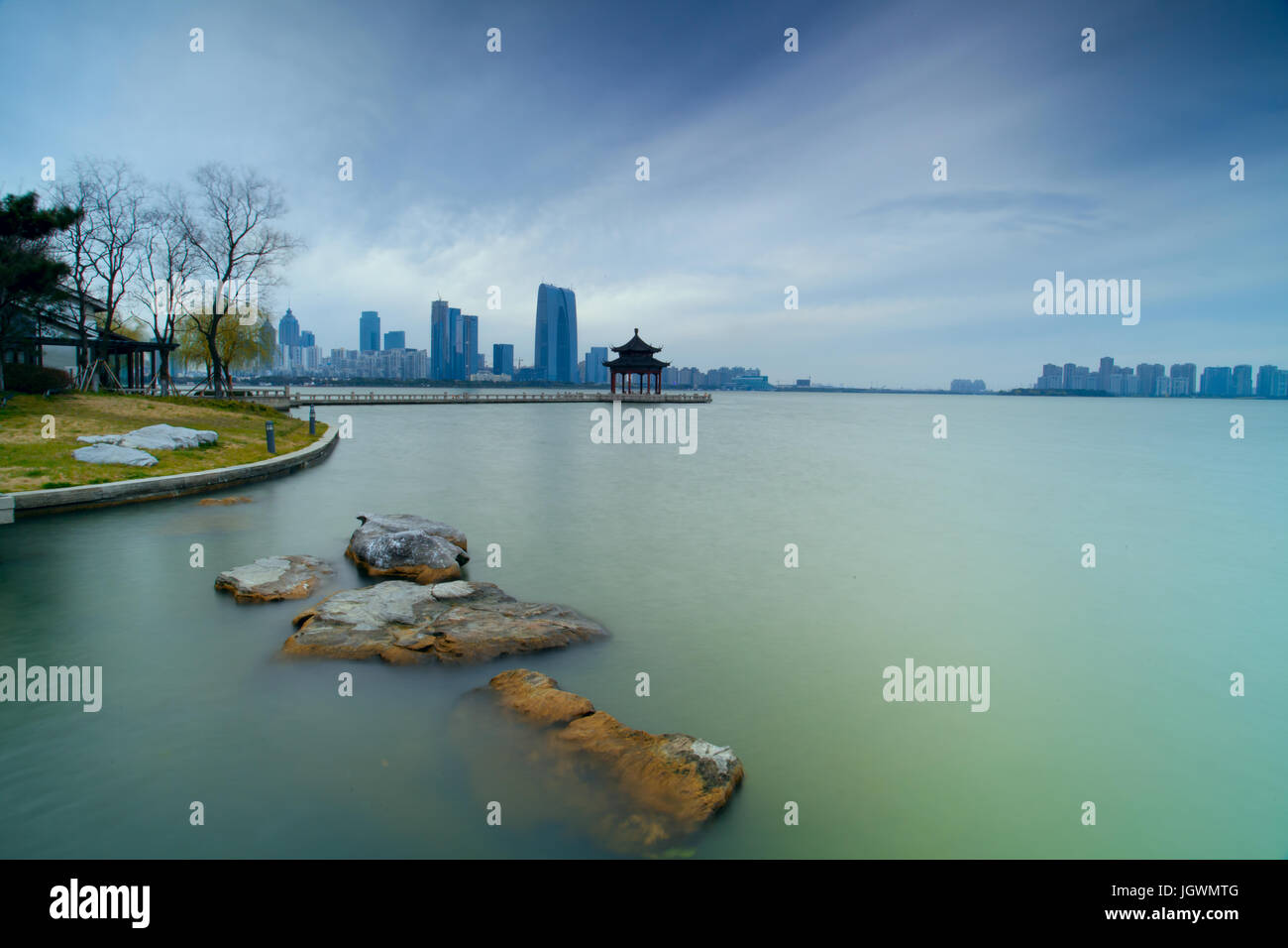 Jinji Lake Architecture High Resolution Stock Photography and Images ...