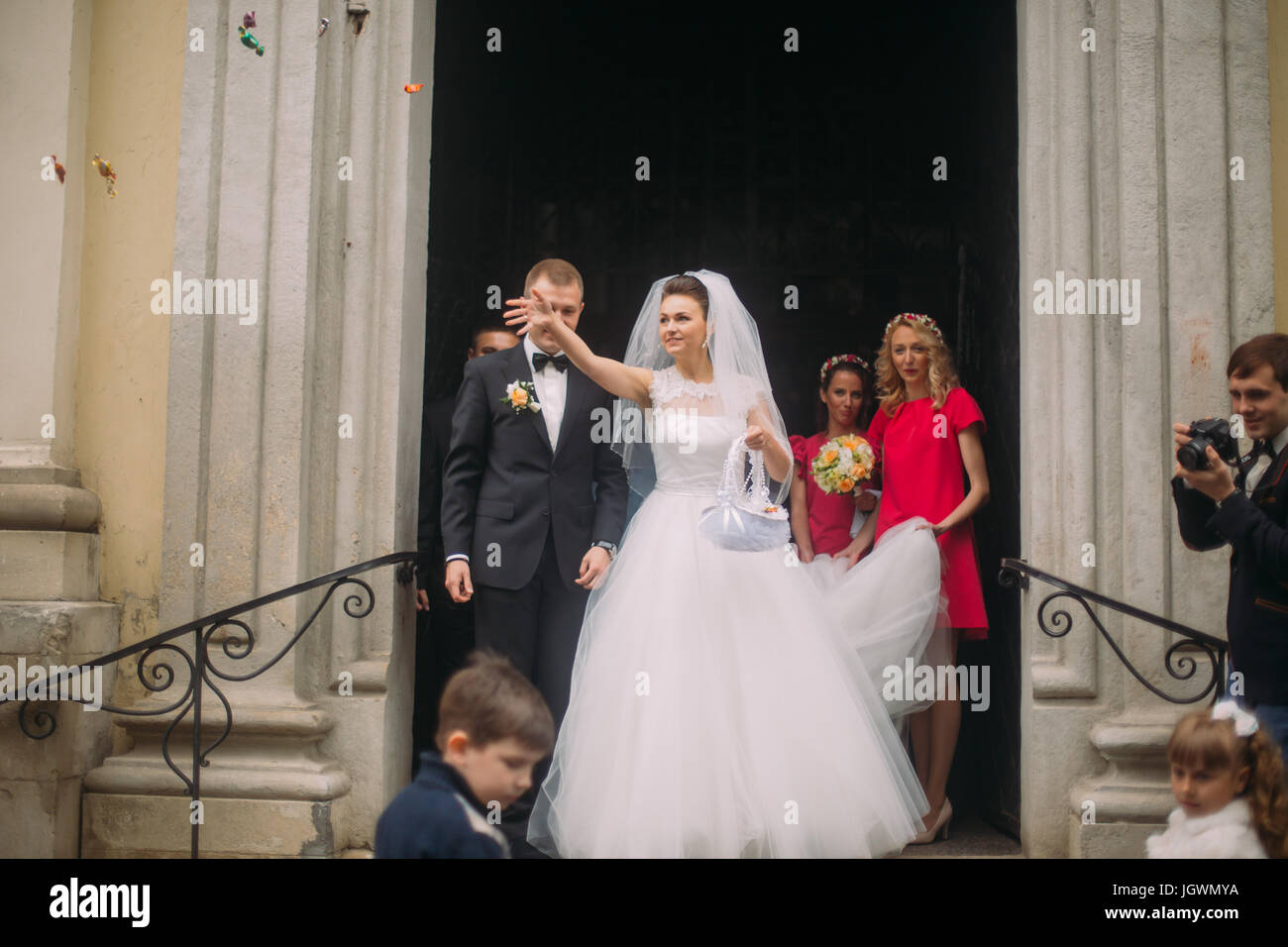 Throwing candy hi-res stock photography and images - Alamy