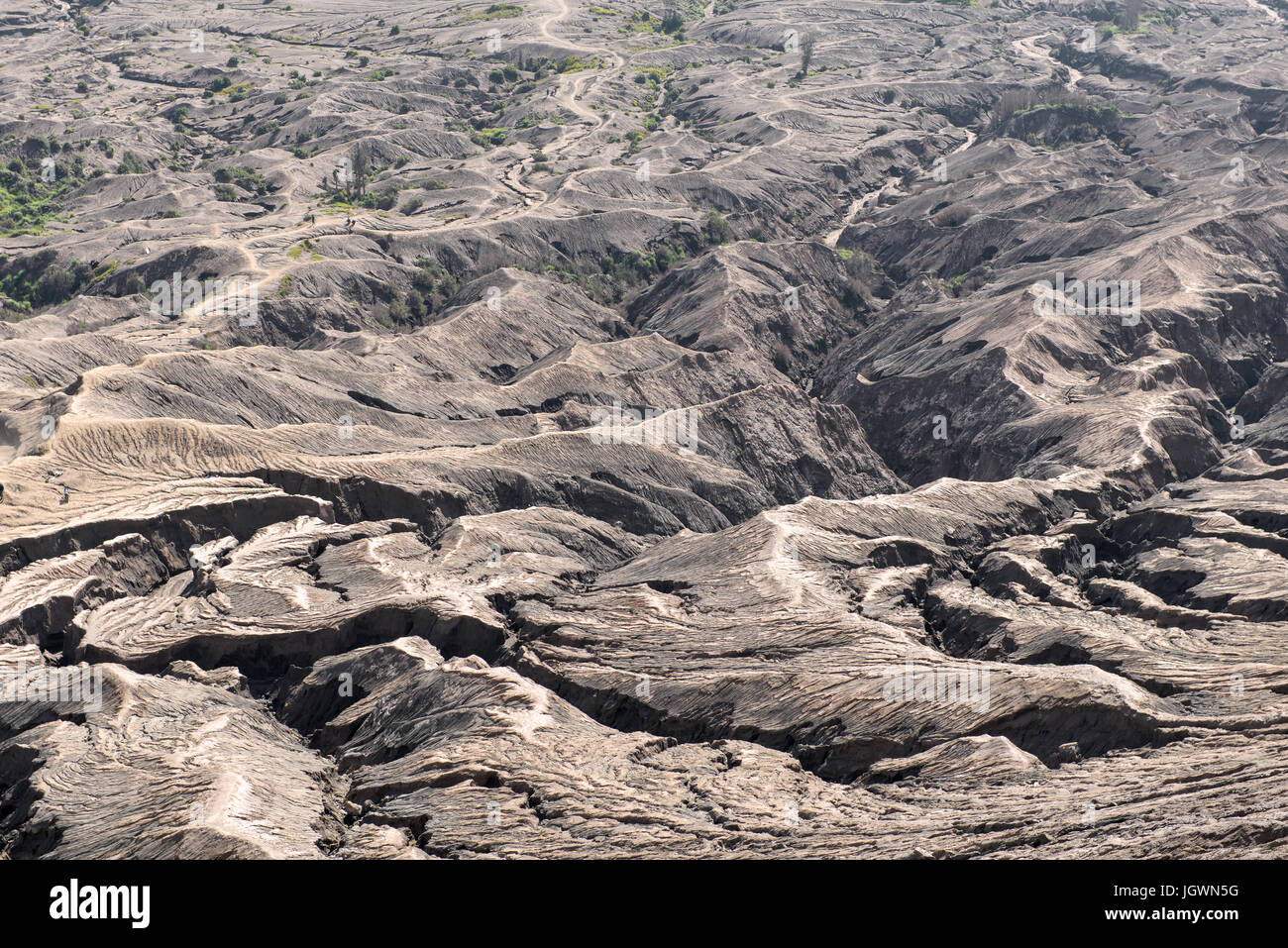 Layer Volcanic ash as sand ground of Mount Bromo volcano (Gunung Bromo ...