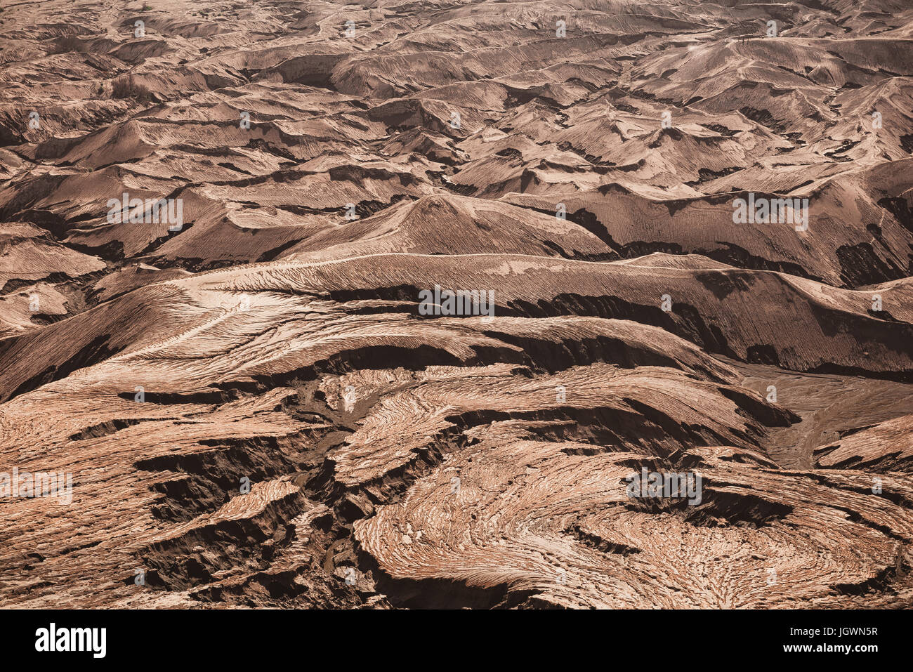 Layer Volcanic ash as sand ground of Mount Bromo volcano (Gunung Bromo ...