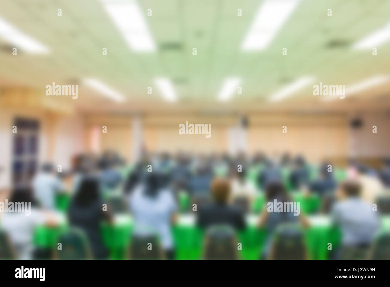 Blur of business Conference and Presentation in the conference hall ...