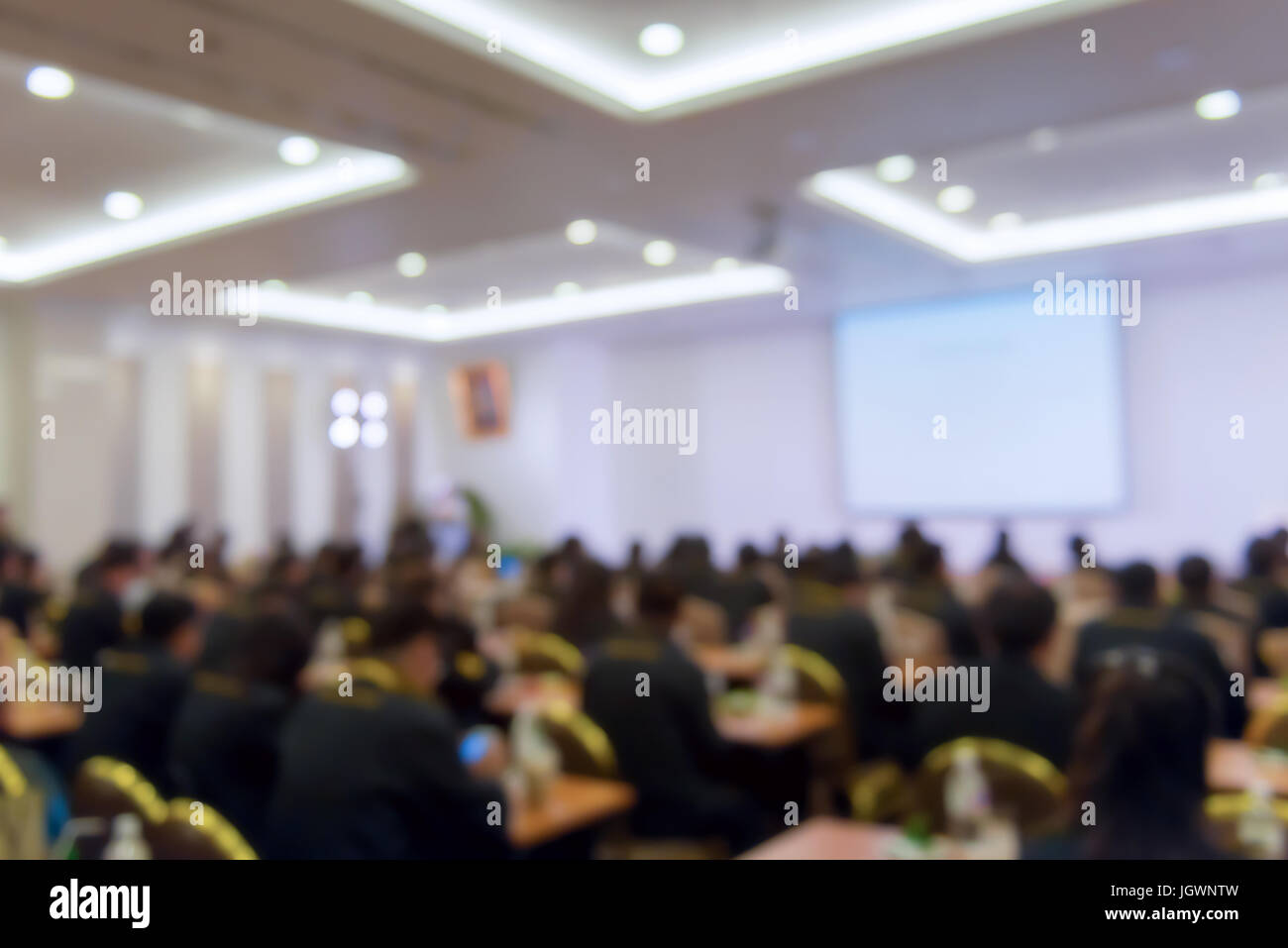 Blur of business Conference and Presentation in the conference hall ...