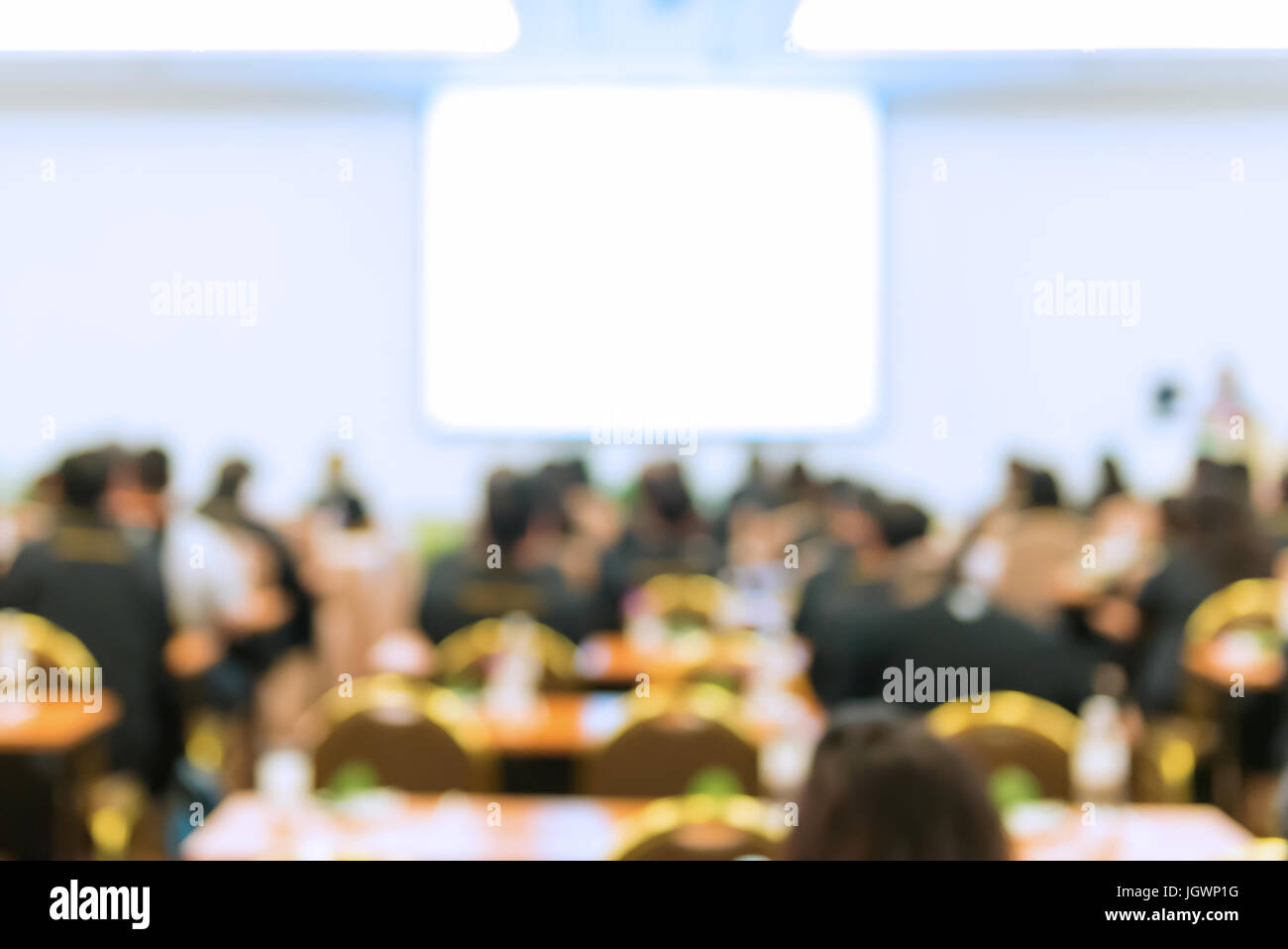 Blur of business Conference and Presentation in the conference hall ...