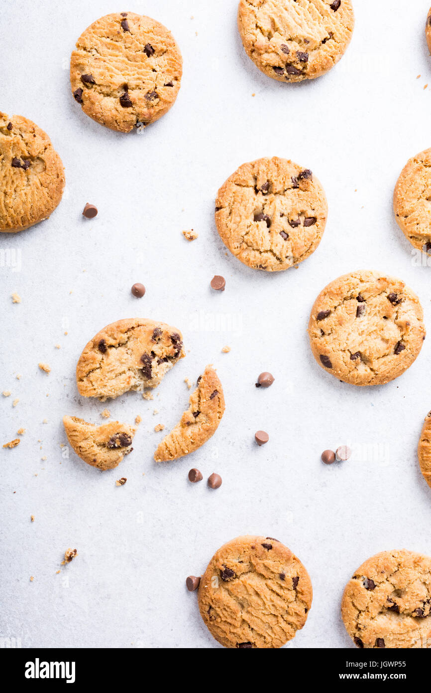 Chocolate chip cookies Stock Photo - Alamy