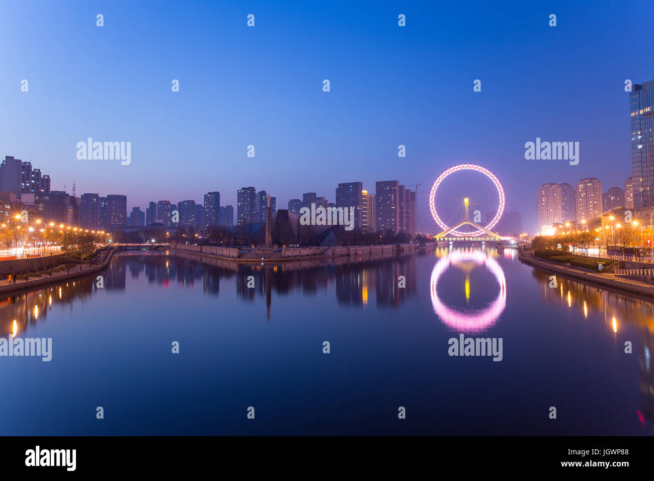 The wheel of tianjin and the wheel of tianjin hi-res stock photography ...