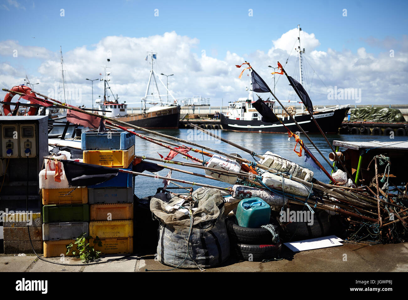 Fishing harbor in Hel, northern Poland, July 2017 Stock Photo - Alamy