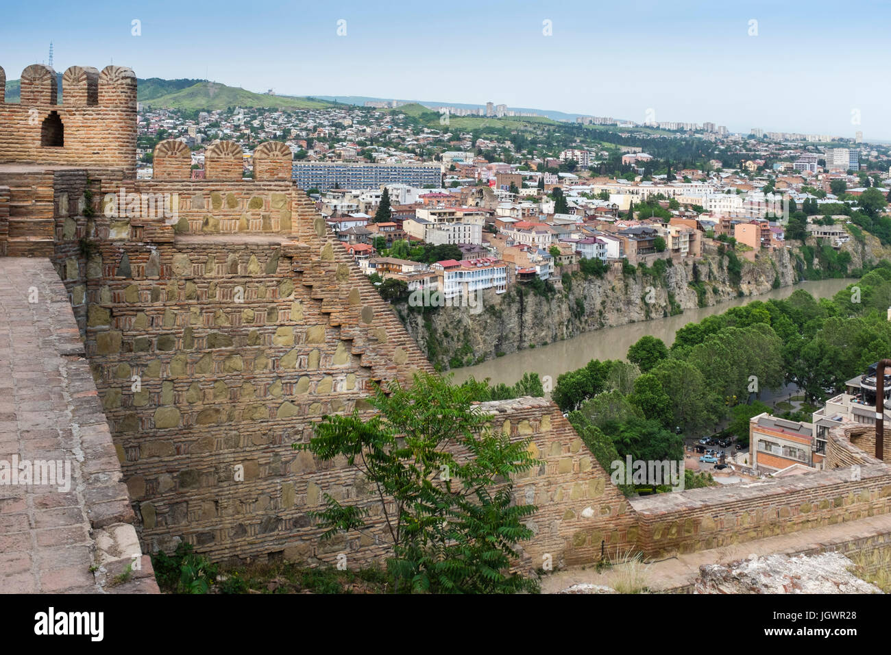 Narikala Fortress, Tbilisi, Georgia, Eastern Europe Stock Photo - Alamy