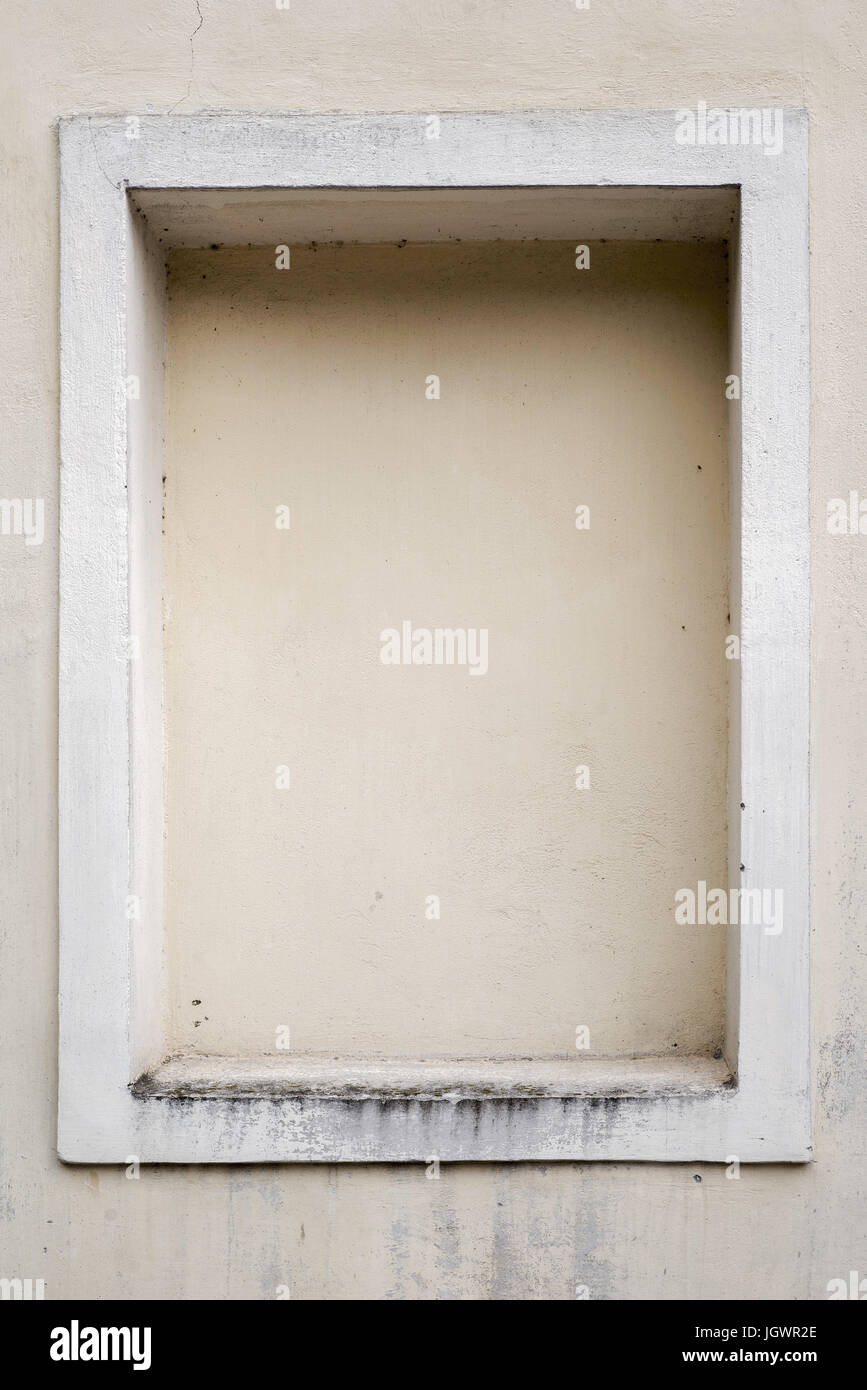 weathered stucco wall with a stucco frame Stock Photo - Alamy
