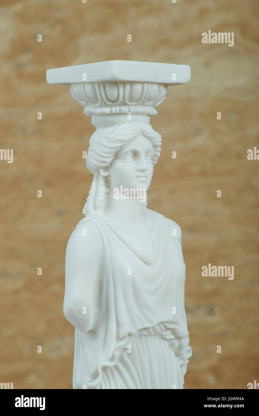 Statue of Caryatid, Parthenon of Acropolis in Athens Stock Photo - Alamy
