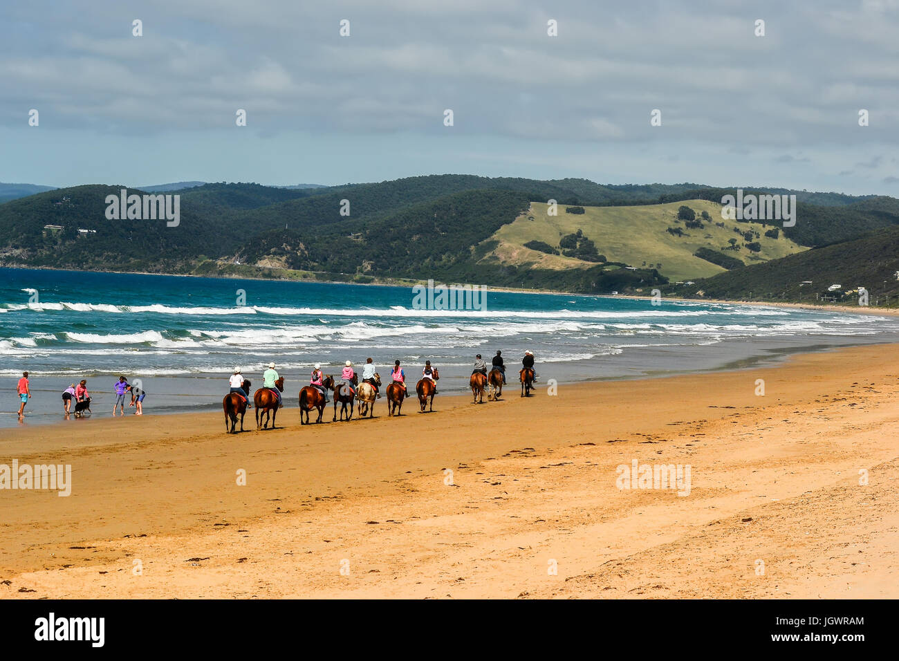 All shades of blue of the Pacific ocean. The Australian coast Stock ...