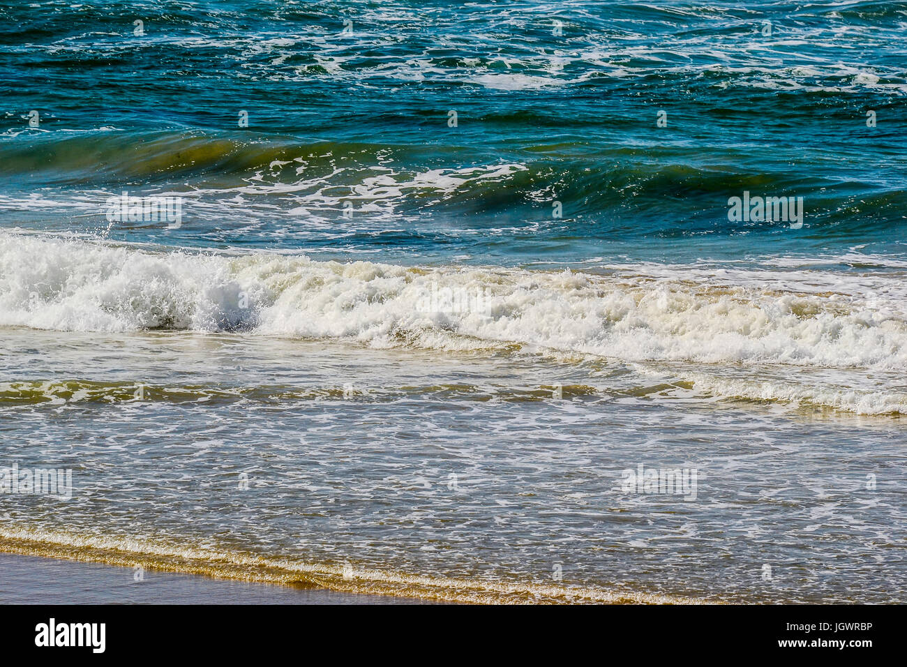 All shades of blue of the Pacific ocean. The Australian coast Stock ...