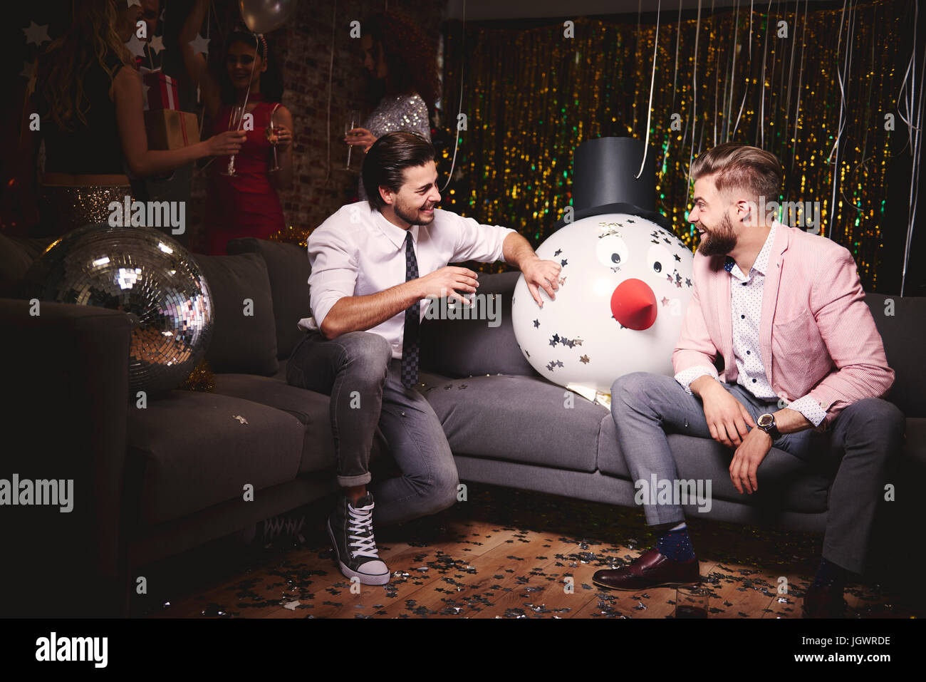 Disco ball snowman hi-res stock photography and images - Alamy