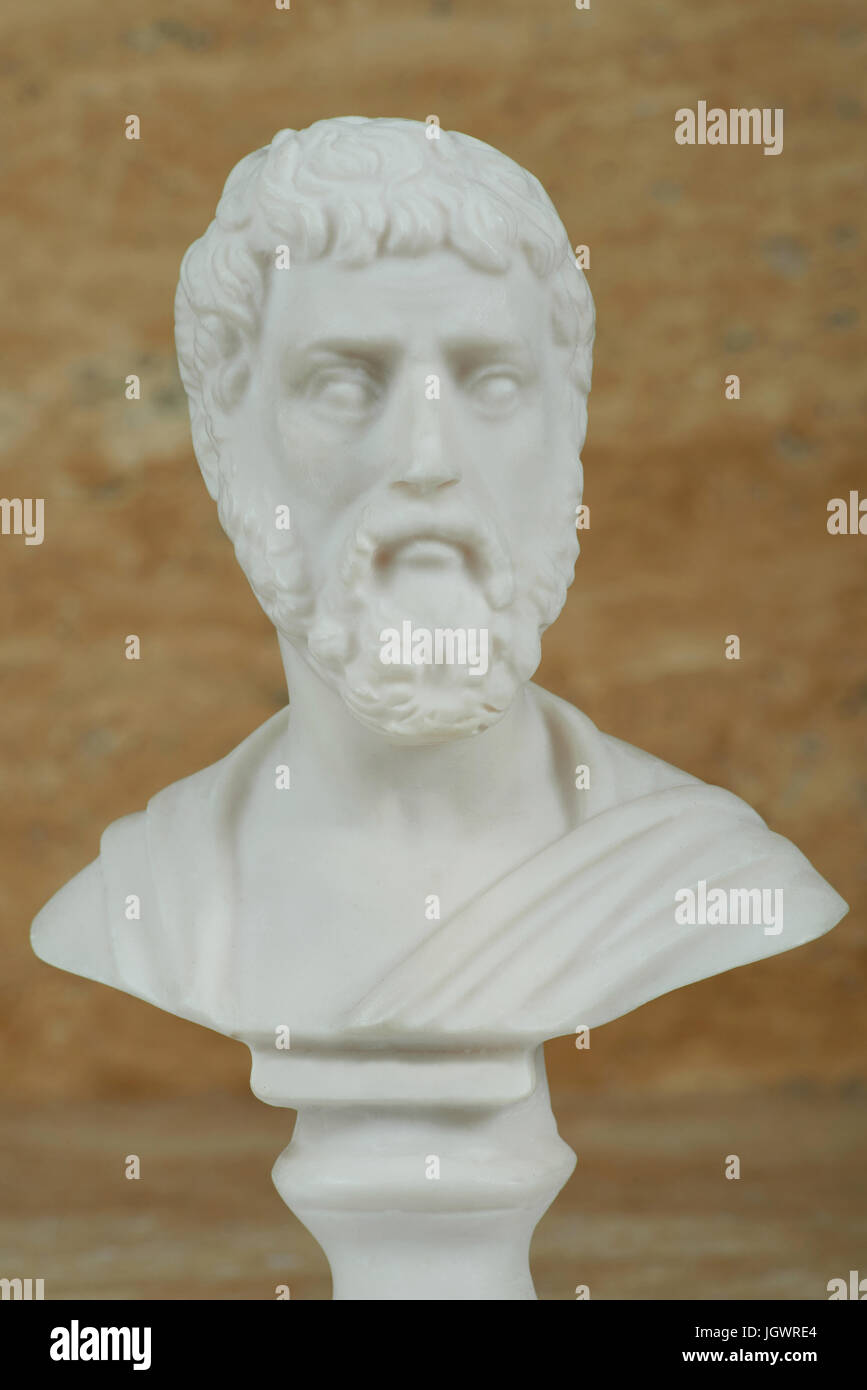 Statue of Sophocles,ancient greek poet Stock Photo - Alamy